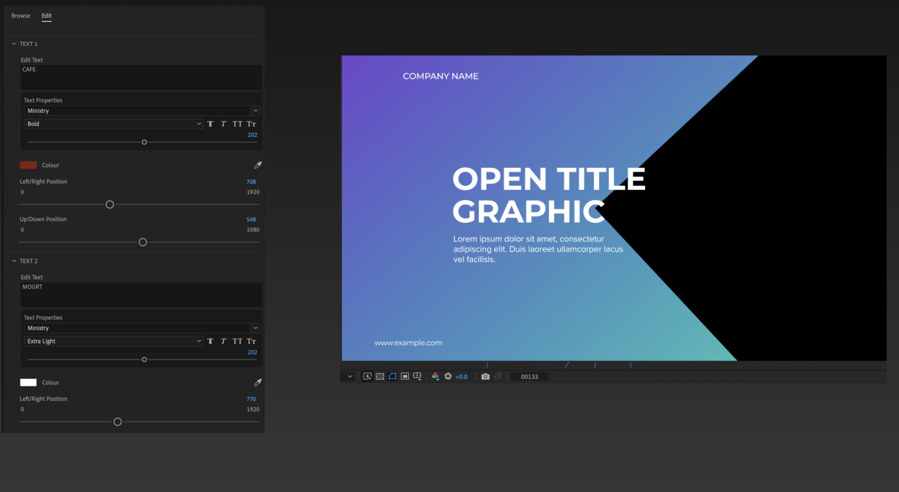 Adobe MOGRT Training – Stanislaw Robert Luberda